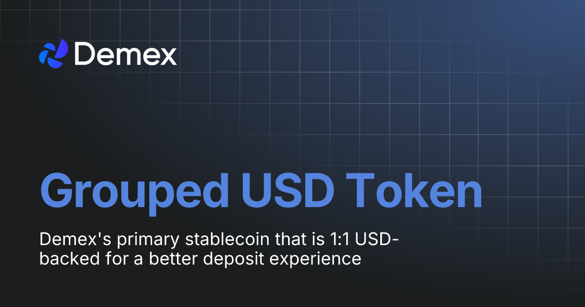 Grouped USD Token | Demex Docs