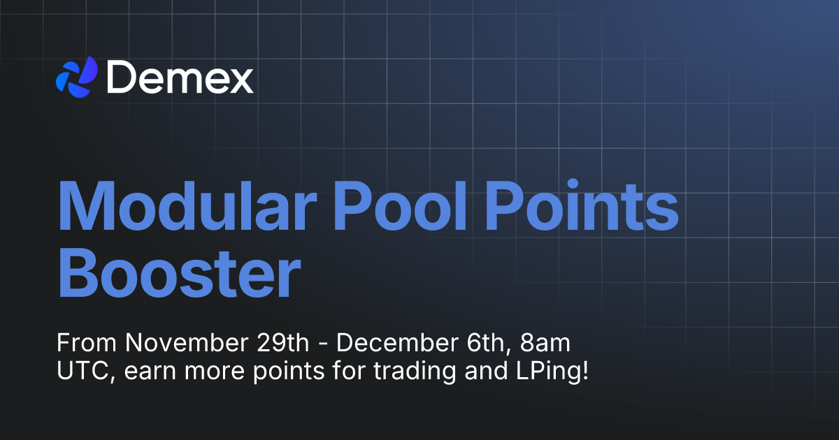 Modular Pool Points Booster | Demex Docs