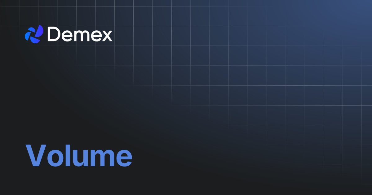 Volume | Demex Docs
