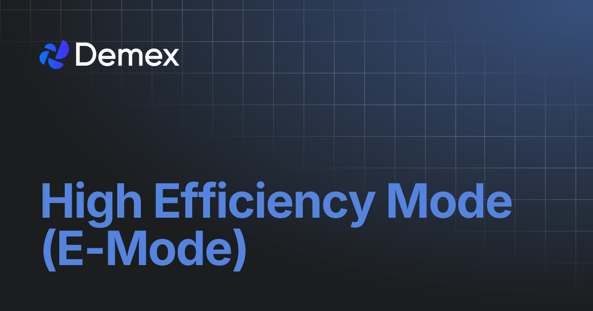 High Efficiency Mode (E-Mode) | Demex Docs