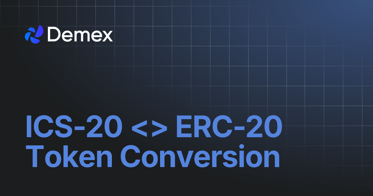 ICS-20 ERC-20 Token Conversion | Demex Docs